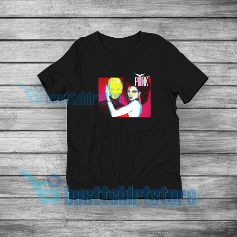 Get It Now Vicious Pink Album T-Shirt Synth-Pop Duo S-5XL
