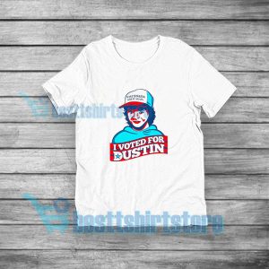 Get It Now Voted For Dustin T-Shirt Make Hawkins Great Again S-5XL